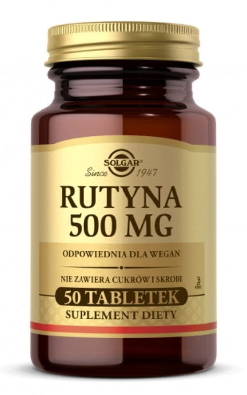 Solgar Rutyna 500 mg 50 tabletek - Skład | Cena | Opinie - Sklep Życia